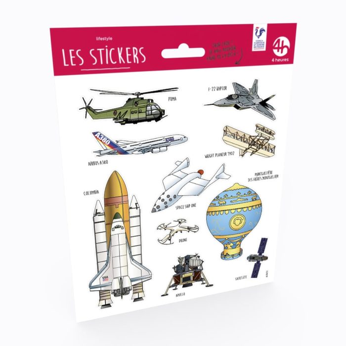 Stickers – Collection Air – 4 heures