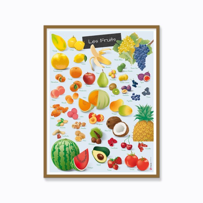 Poster – Les fruits – 4 heures