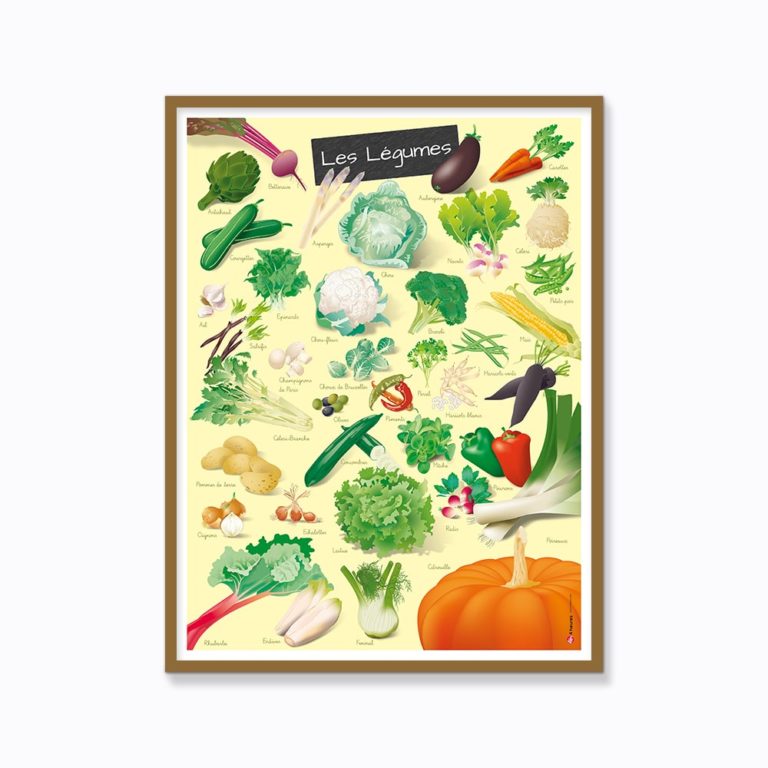 Poster – Les légumes – 4 heures