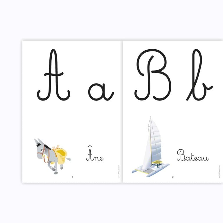 Frise abécédaire Cursive – 4 heures